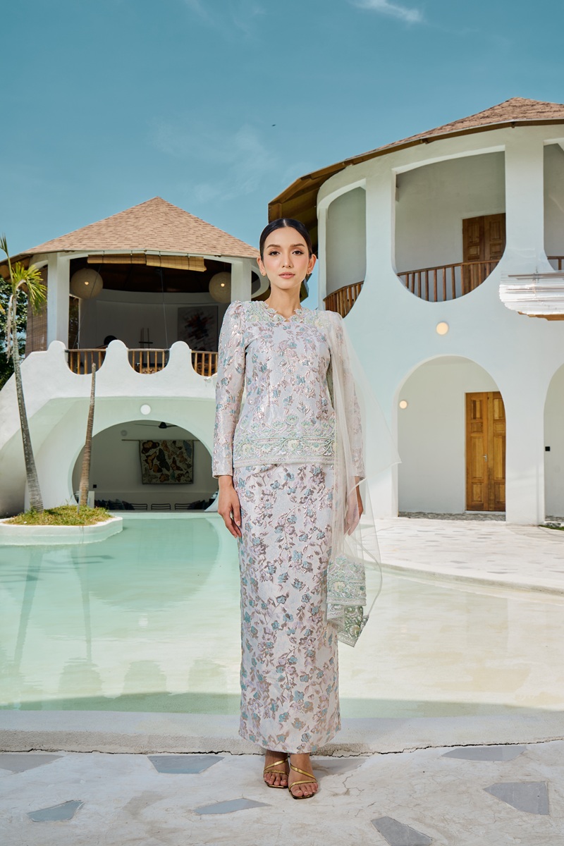 CLAUDYA KURUNG BLUE CANDY (ADULT) RAYA 2026 - Edra Desire