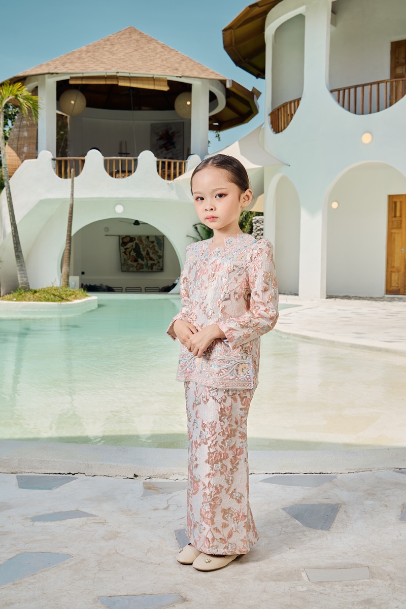 CLAUDYA KURUNG ROSE GOLD (KIDS) RAYA 2026 - Edra Desire