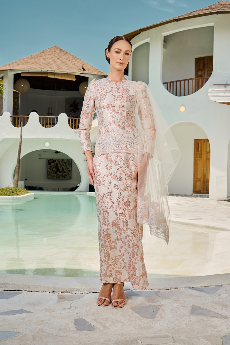 CLAUDYA KURUNG ROSE GOLD (ADULT) RAYA 2026 - Edra Desire