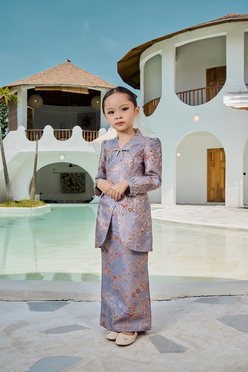 LUCYA KURUNG LAVENDER LILAC (KIDS) RAYA 2026 - Edra Desire