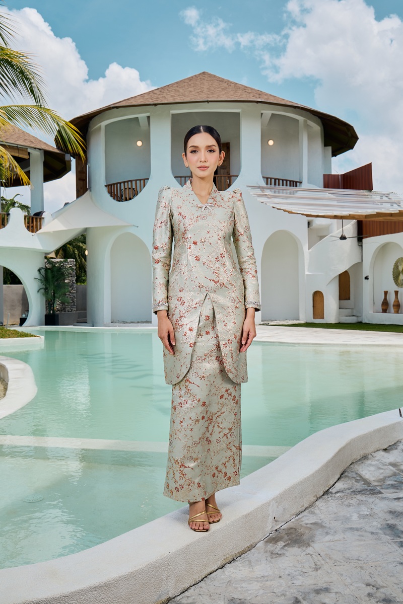 LUCYA KURUNG LAUREL GREEN (ADULT) RAYA 2026 - Edra Desire